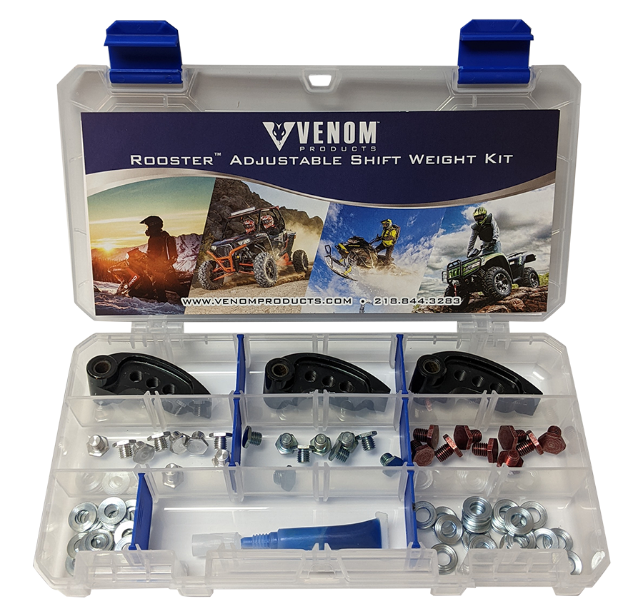 Rooster Weight Kit, Snow, Boost Clutch, 74 Gr to 94 Gr - Venom Products